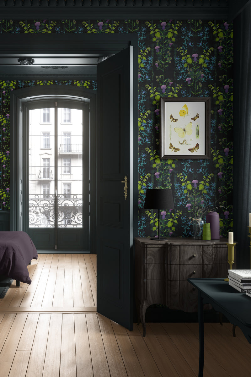 OUTLANDER - thistle and tartan premium wallpaper – Raised by Danger